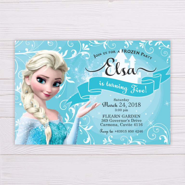 Frozen Elsa Invitation Template – Dgtally