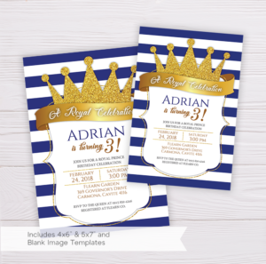 Royal Prince Invitation Template | Dgtally