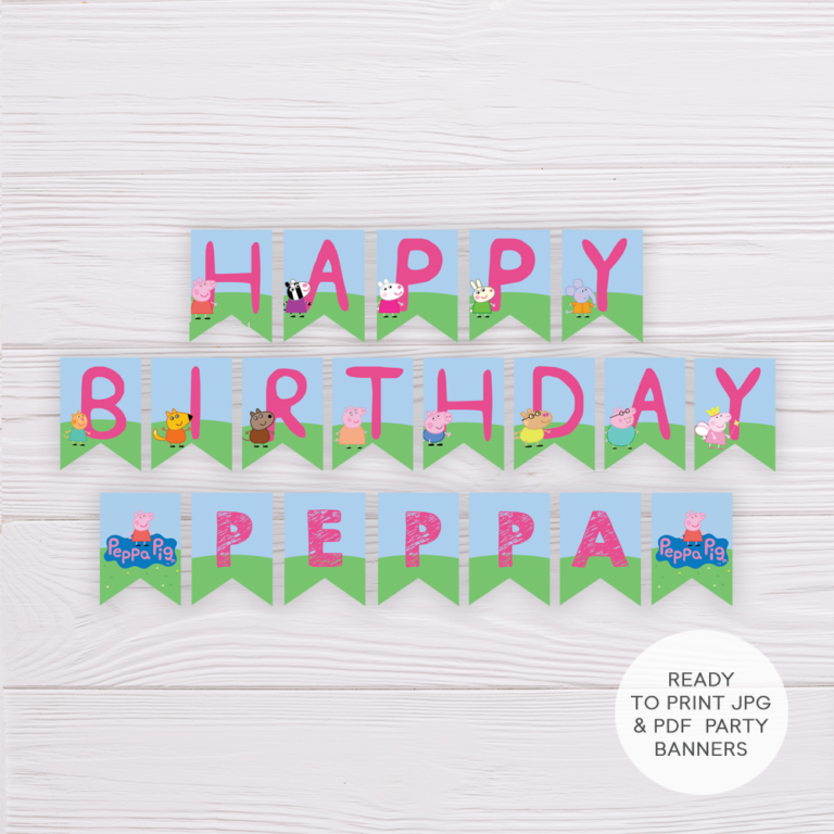 Peppa Pig Food Label Template – Dgtally