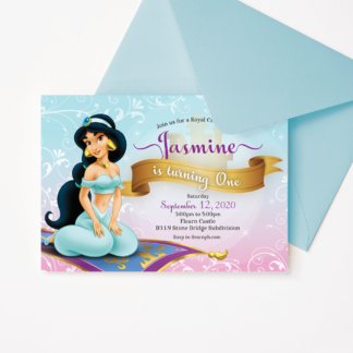Princess Jasmine Invitation | Dgtally