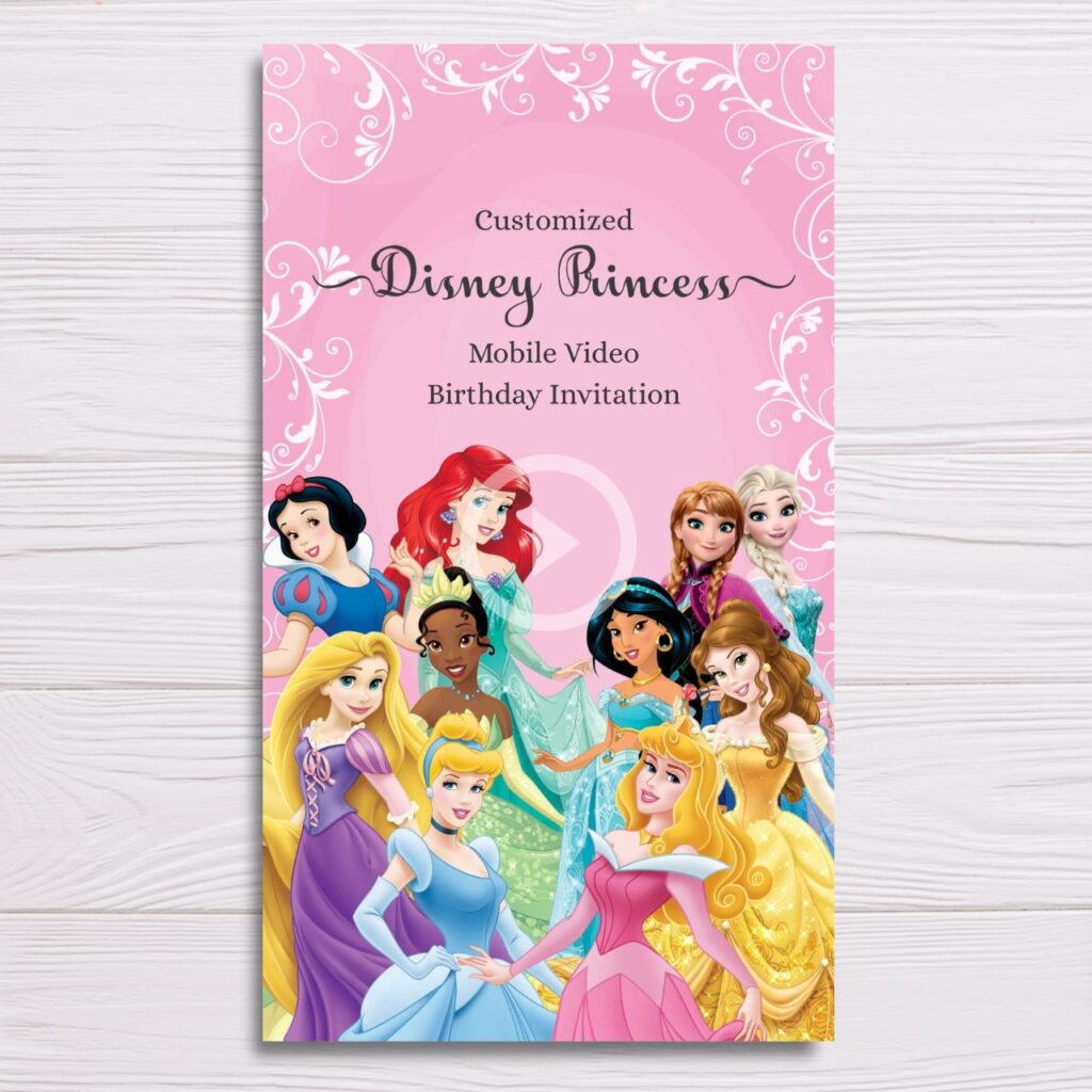 Disney Princess Invitation Template - Dgtally